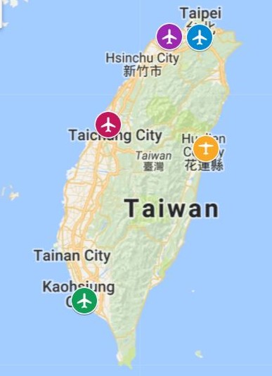 Airports In Taiwan Map Svg Vector Map Of Airports - vrogue.co